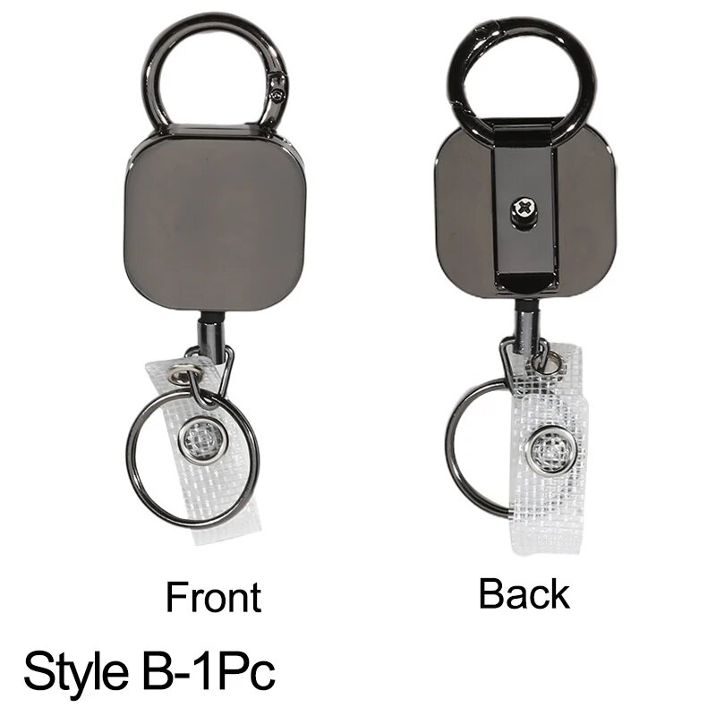 Металлический держатель для ключей с карманом для карт Style B-1Pc