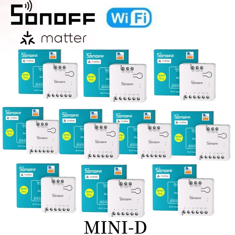 SONOFF MINI-D Wi-Fi умная розетка (10шт)