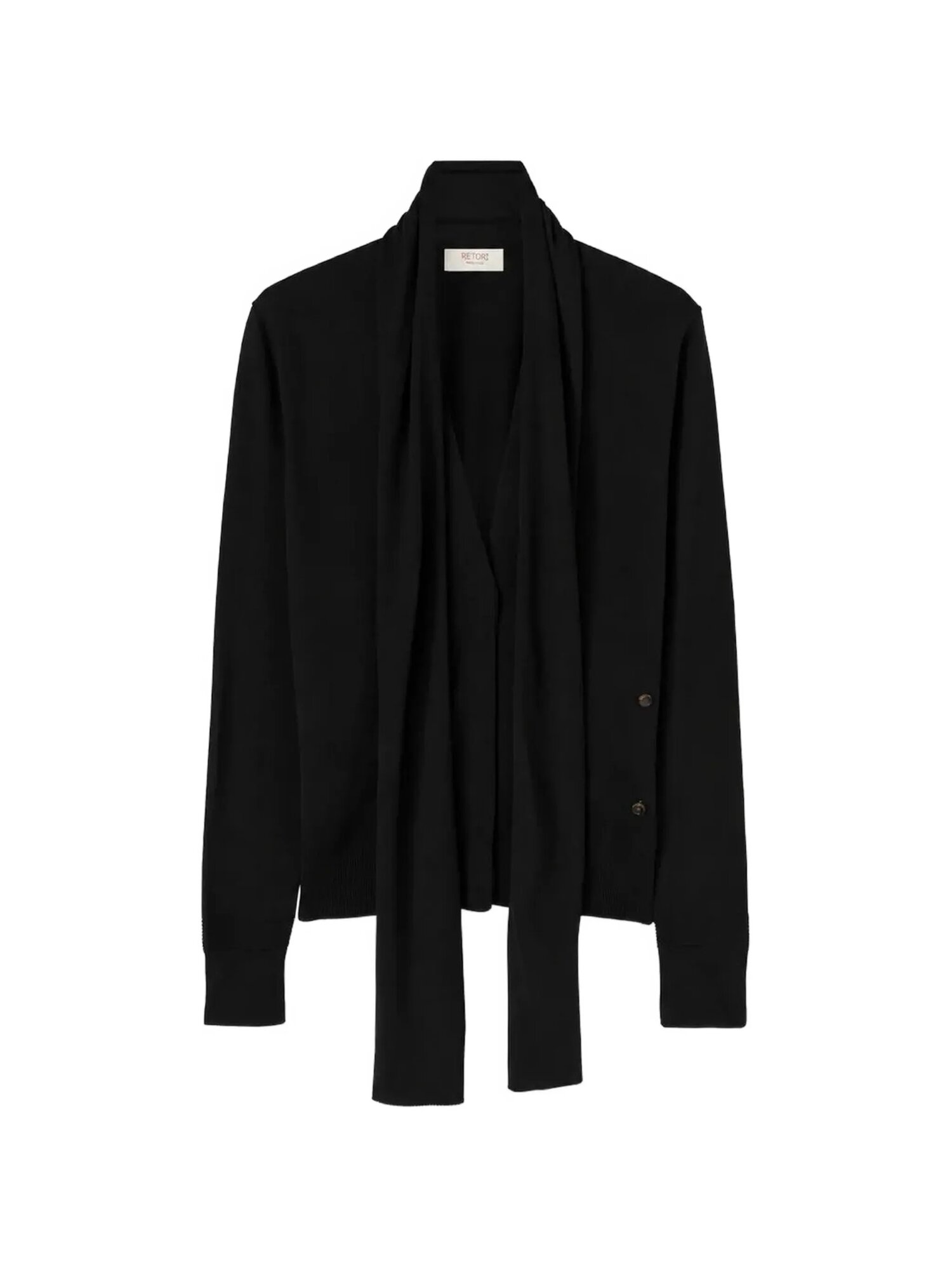 Кардиган  Scarf-detail button-up cardigan