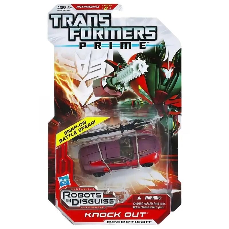 Трансформеры игрушки Hasbro Knock Out Deluxe Class Transformers Prime Robots in Disguise
