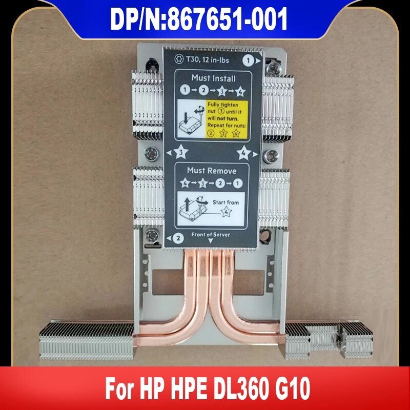 867651-001 873590-001 872453-001 Высокопроизводительный радиатор для HP DL360 G10
