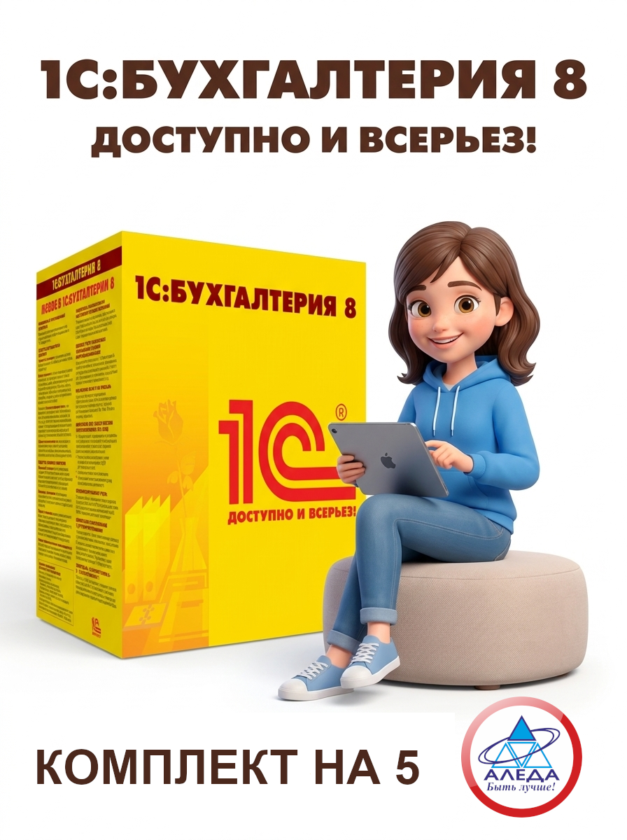 1С: Бухгалтерия 8 ПРОФ. Комплект на 5 пользователей. Электронная поставка
