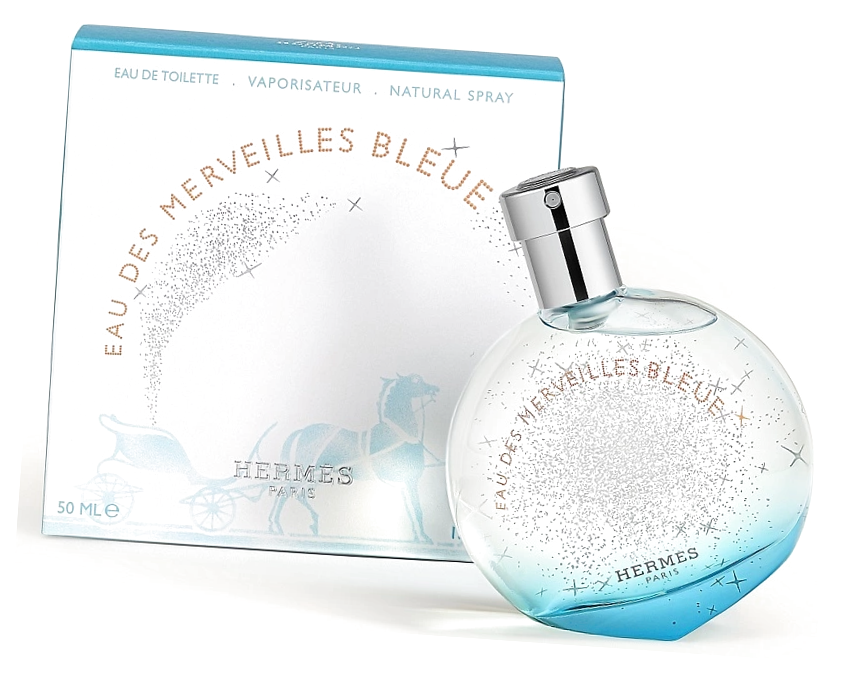 Eau De Toilette Hermes Eau Des Merveilles Bleue 50 мл для мужчин и женщин - Голубая вода