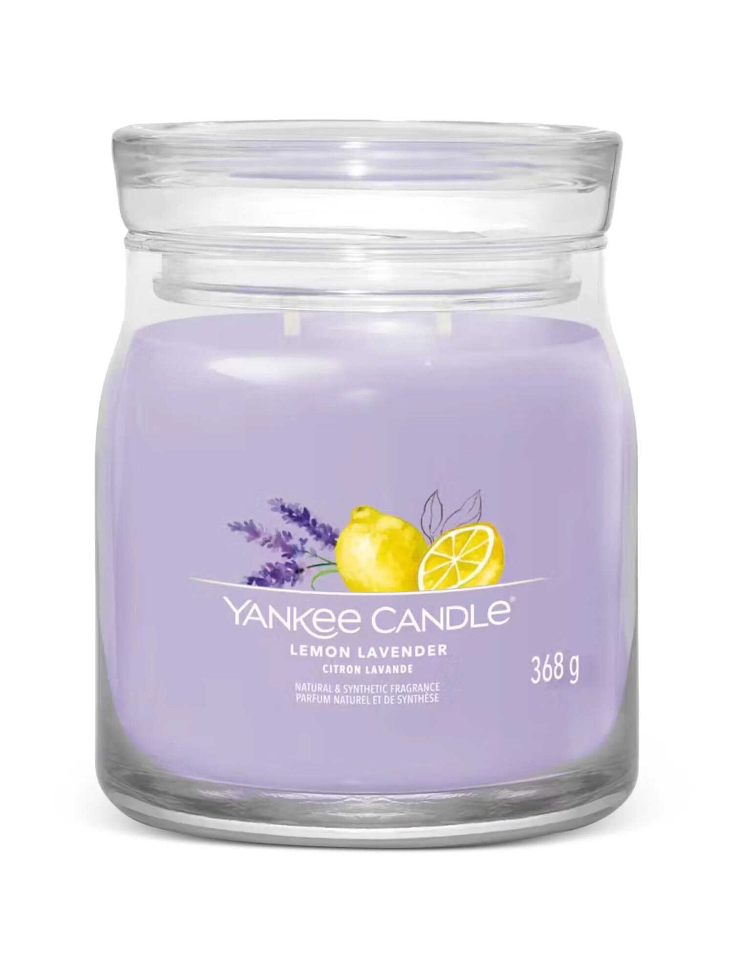 Свеча Lemon Lavender среднего размера, OneSize , Purple