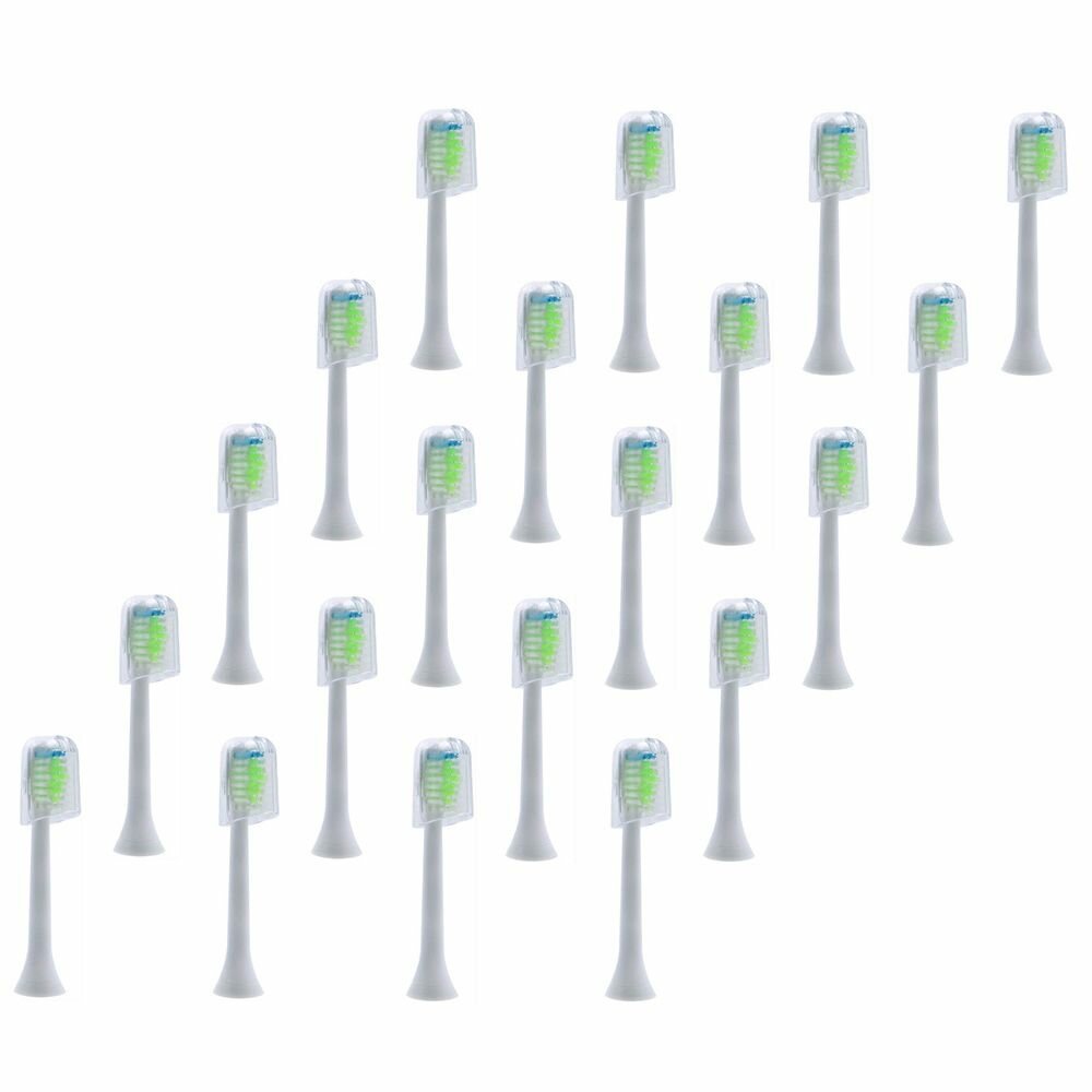 Совместимые насадки для щеток Philips Sonicare HX6511 HX9362 HX6013 HX6063 HX3110 HX3212 HX6231 HX6631 HX6711 - комплект из 16 штук