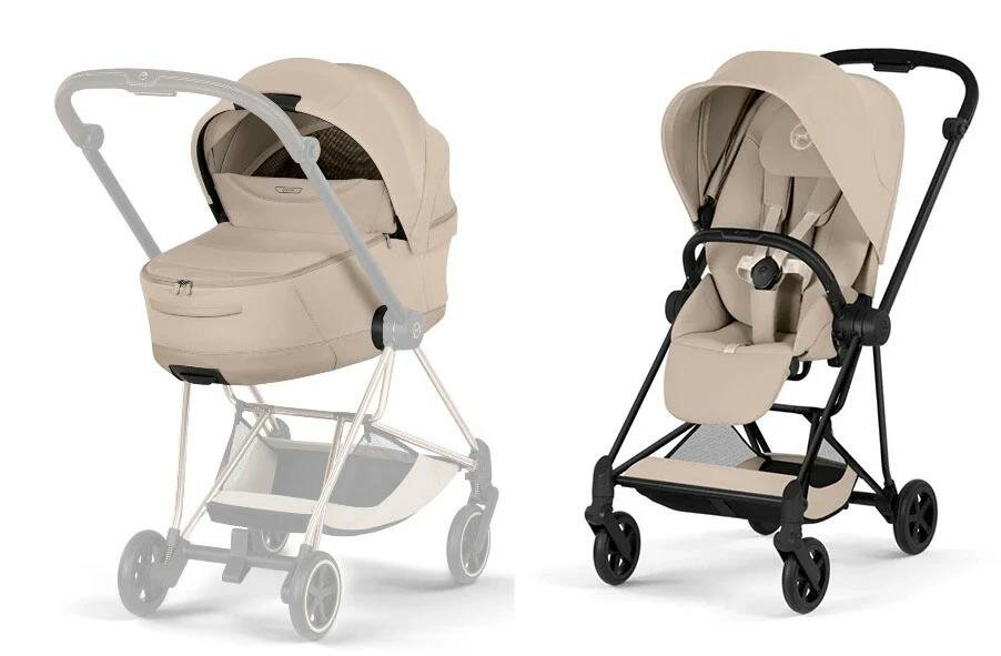 Коляска 2 в 1 Cybex Mios IV 2026 cozy beige / black frame