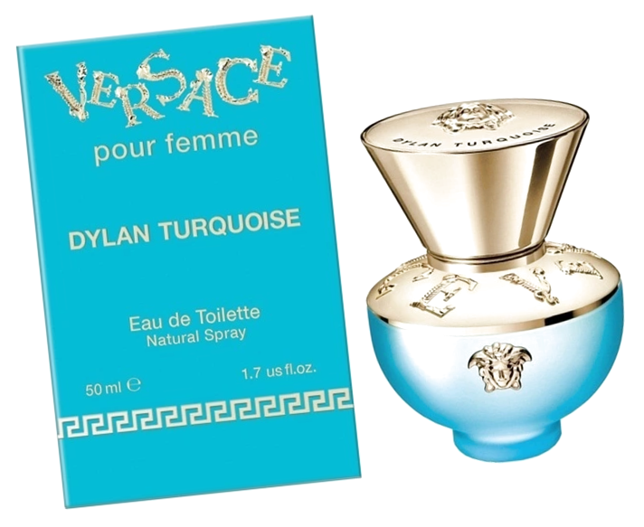 Женский парфюм Версаче Дилан Туркуаз Пур Фем 50 мл - Versace Dylan Turquoise Pour Femme Eau De Toilette