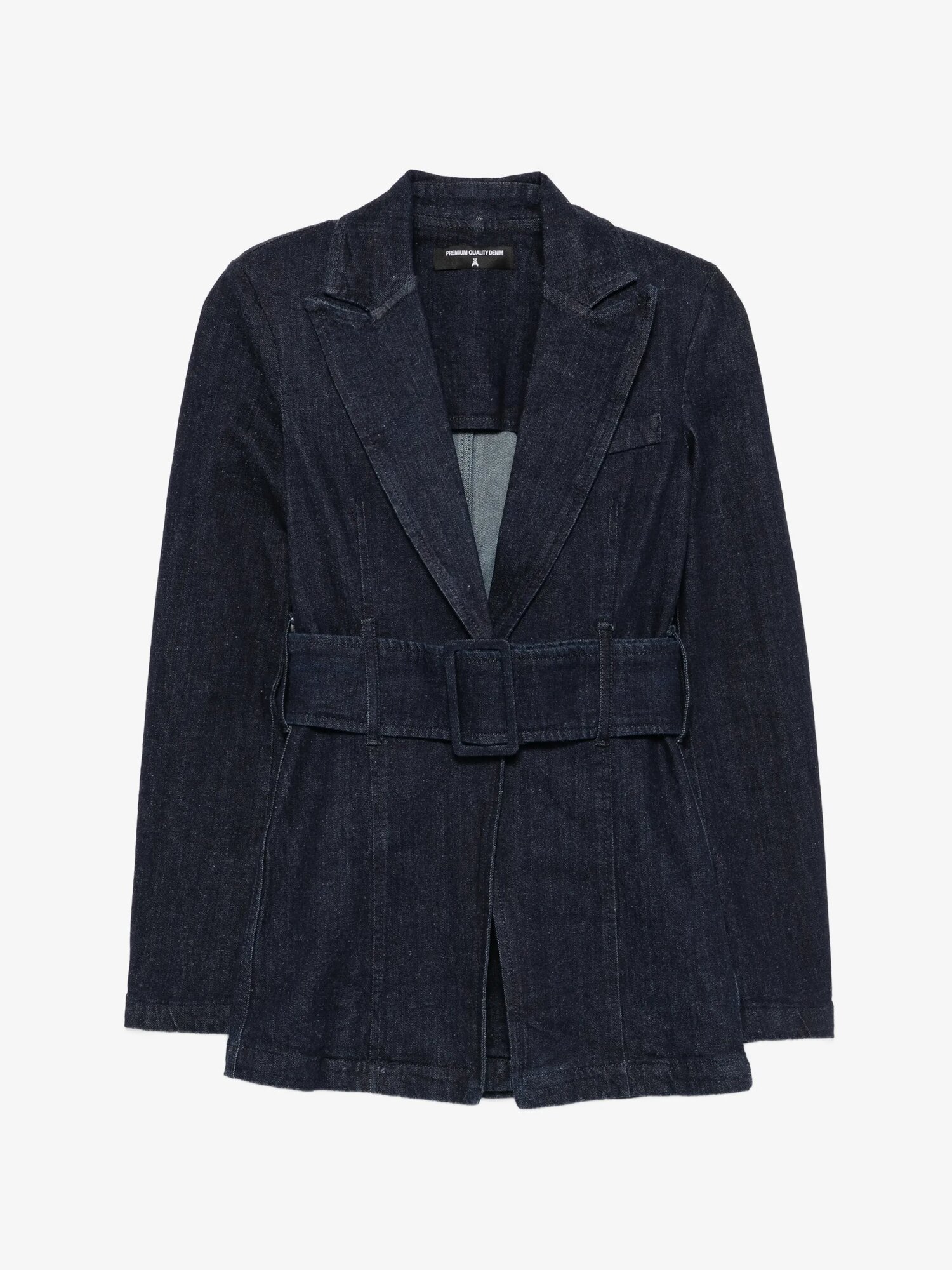 Пиджак Belted denim blazer