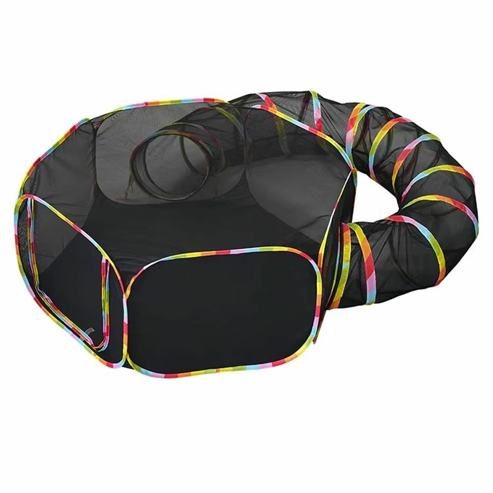 Игровой лабиринт для кошек, цветной, 45 см, длина 120 см