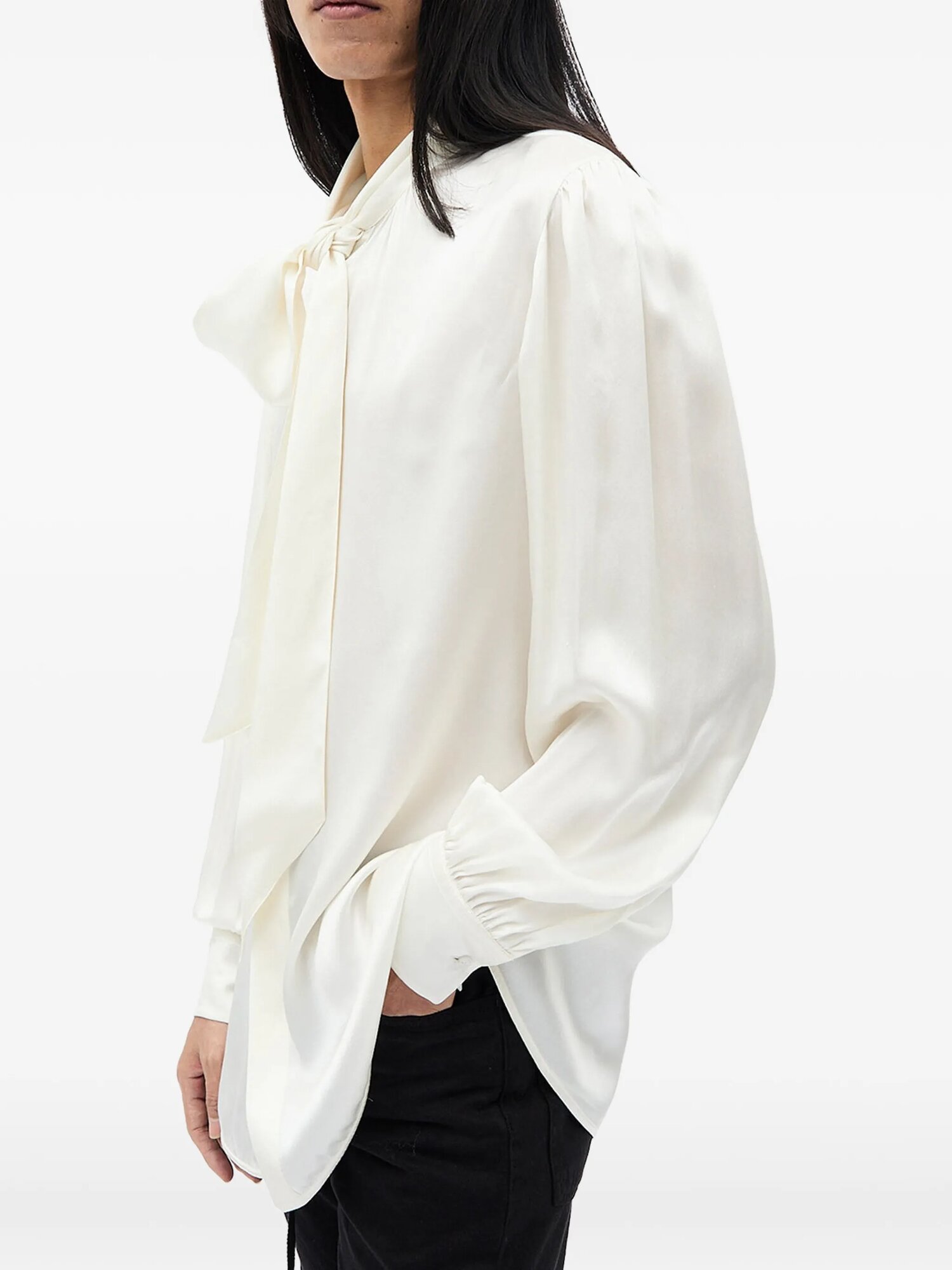 Рубашка Ann Demeulemeester Runo, размер 50, бежевый/белый — фото 1