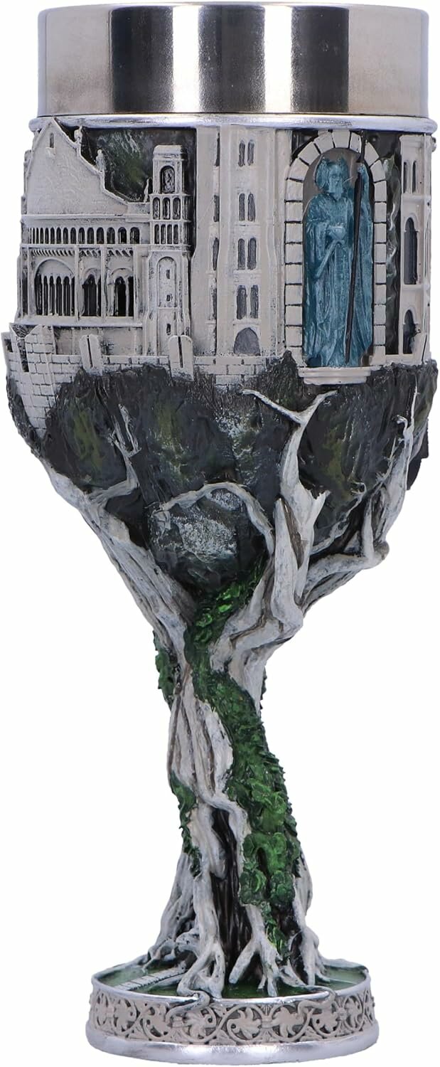 Кубок Nemesis Now - Lord of the Rings Gondor Goblet - Кубок Гондора из Властелина колец, 200 мл, цвет серебряный, B6673B24