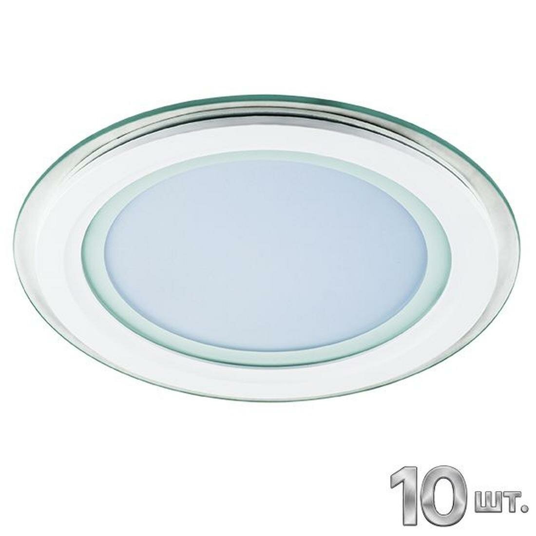 Светильник потолочный светодиодный влагозащищенный Lightstar ACRI 212021, IP44, 3000K, 18W, круглый, белый, 10 шт.