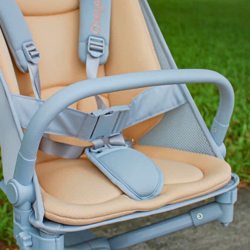 Кожаная ручка для детской коляски Glacier Blue для T2 Travel Pocket Stroller - Премиум комфорт
