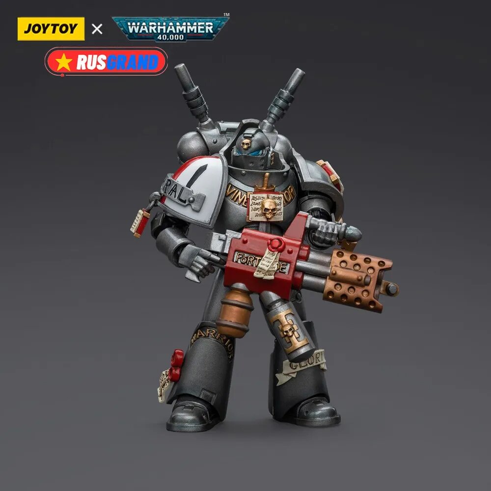 Фигурка Подвижная JOYTOY Warhammer 40000 Grey Knights Strike Squad Grey Knight with Psilencer
