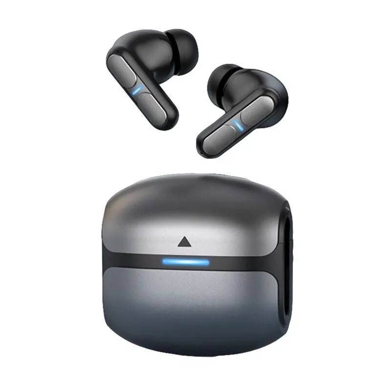 LANGSDOM Наушники беспроводные с микрофоном, Bluetooth, USB Type-C, серый