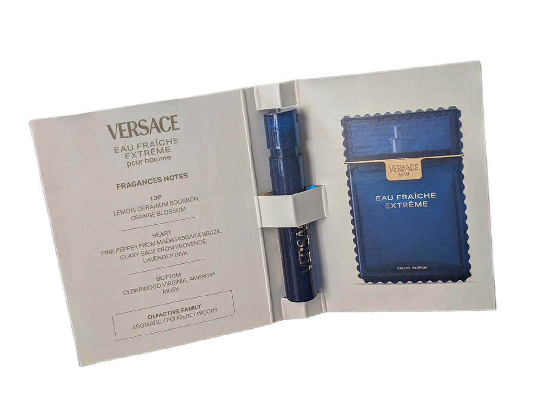 Пробник аромата Versace Man Eau Fraiche Extreme 1 мл для мужчин - Версаче Мен Фреш Экстрим