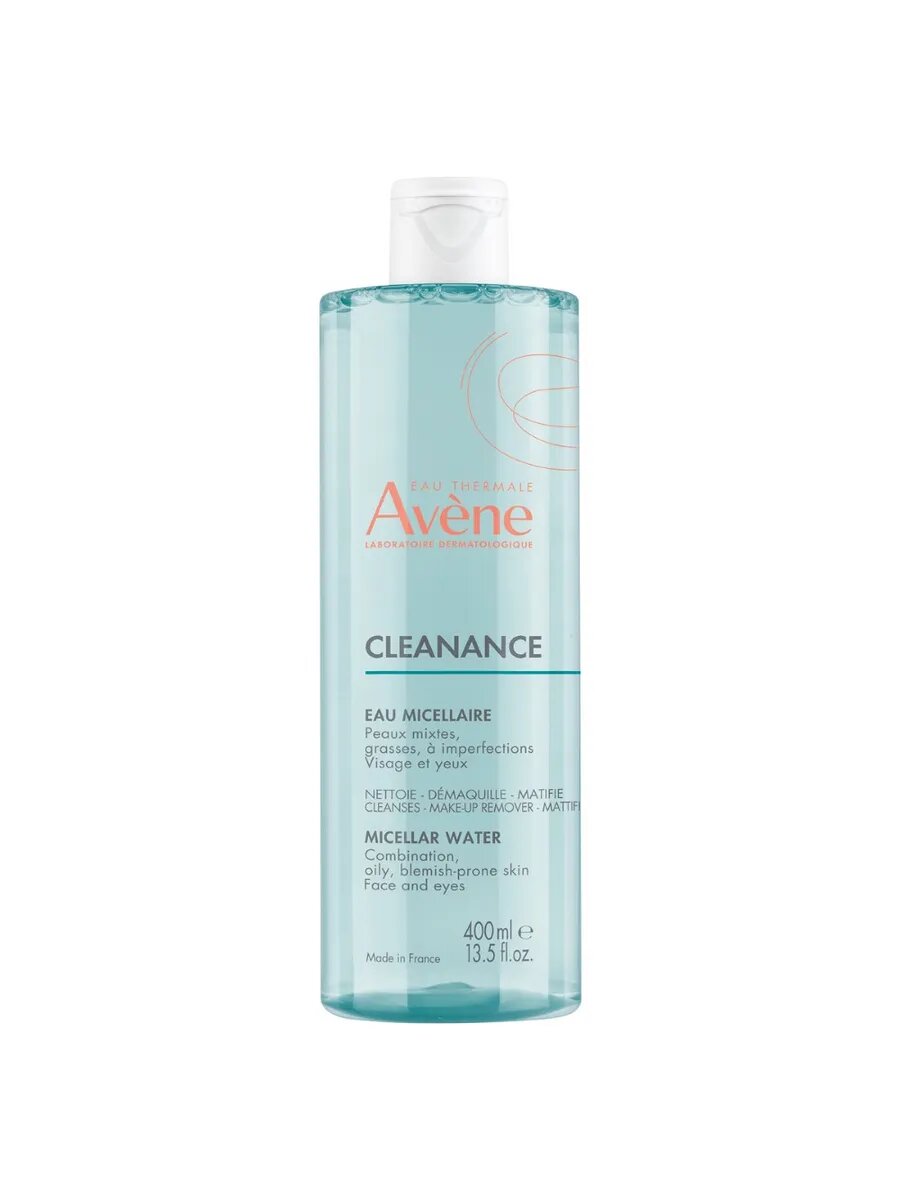 Avene cleanance мицеллярная вода для комбинированной и жирной кожи склонной к акне 400 мл