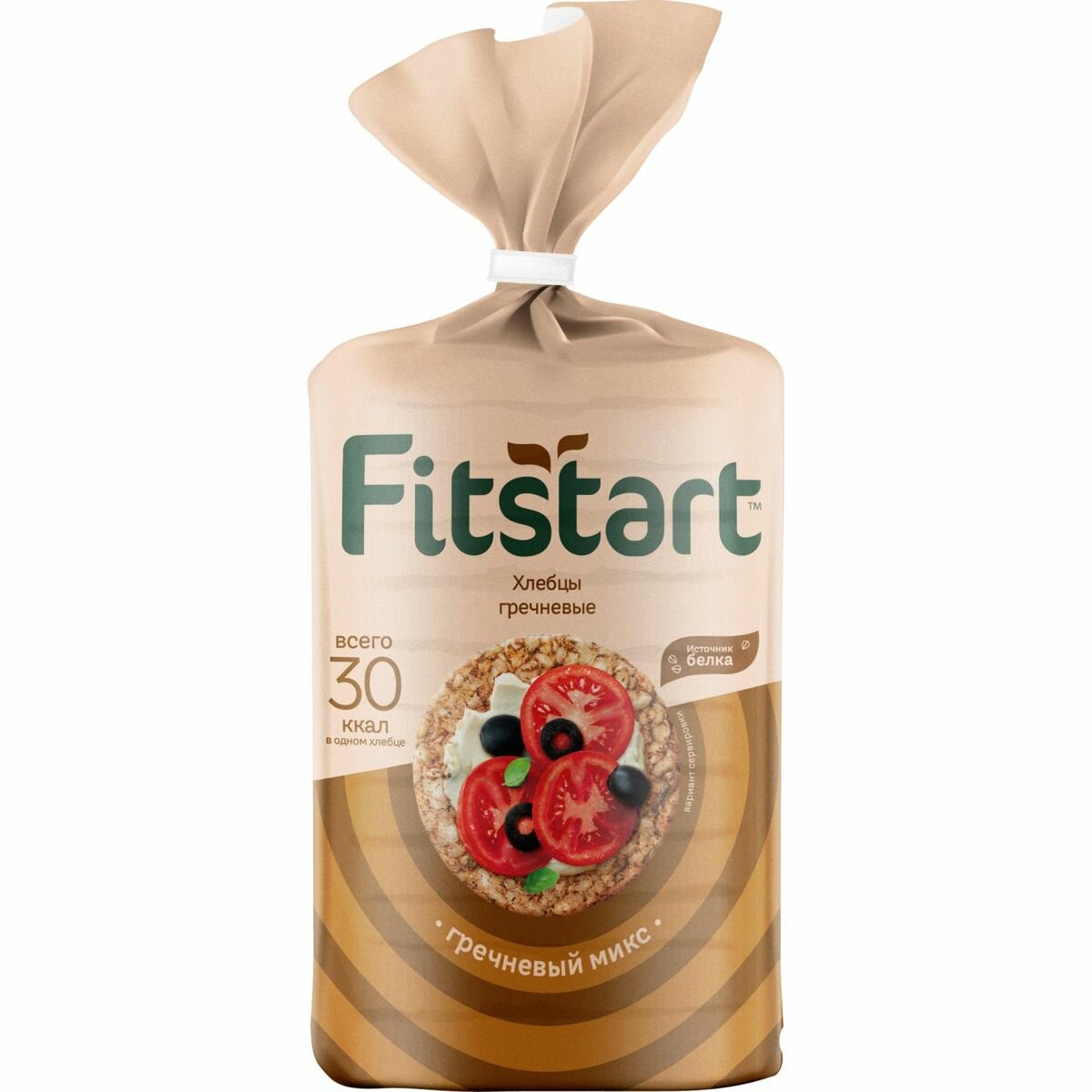 Хлебцы Fitstart Гречневый микс гречневые 90г (2474797), 12 уп.