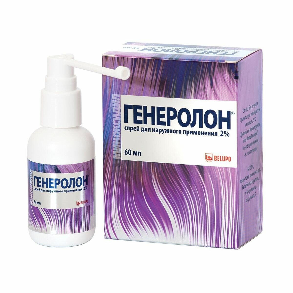 Генеролон, спрей 2%, 60 мл