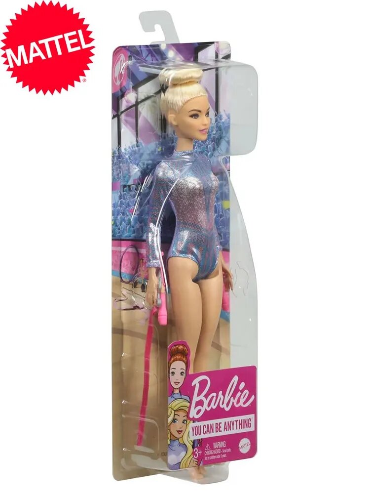 Игрушка Barbie Rhythmic Gymnast Blonde Doll (12-In/30.40-Cm), Leotard & Accessories
