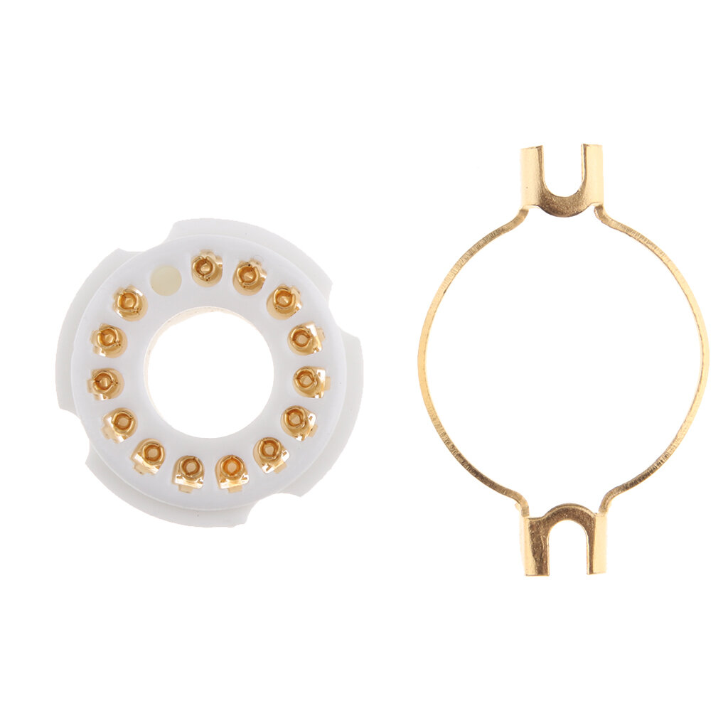 14-контактный позолоченный цоколь для вакуумной лампы, верхний монтаж, ламповая аудиосистема для самостоятельной сборки.