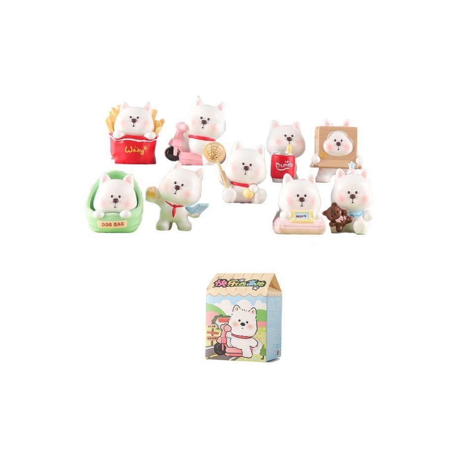 GULI Cute Pet Design Puppy Happiness West Highland Mystery Boxes Single Mystery Box/Full Box 8 Pcs