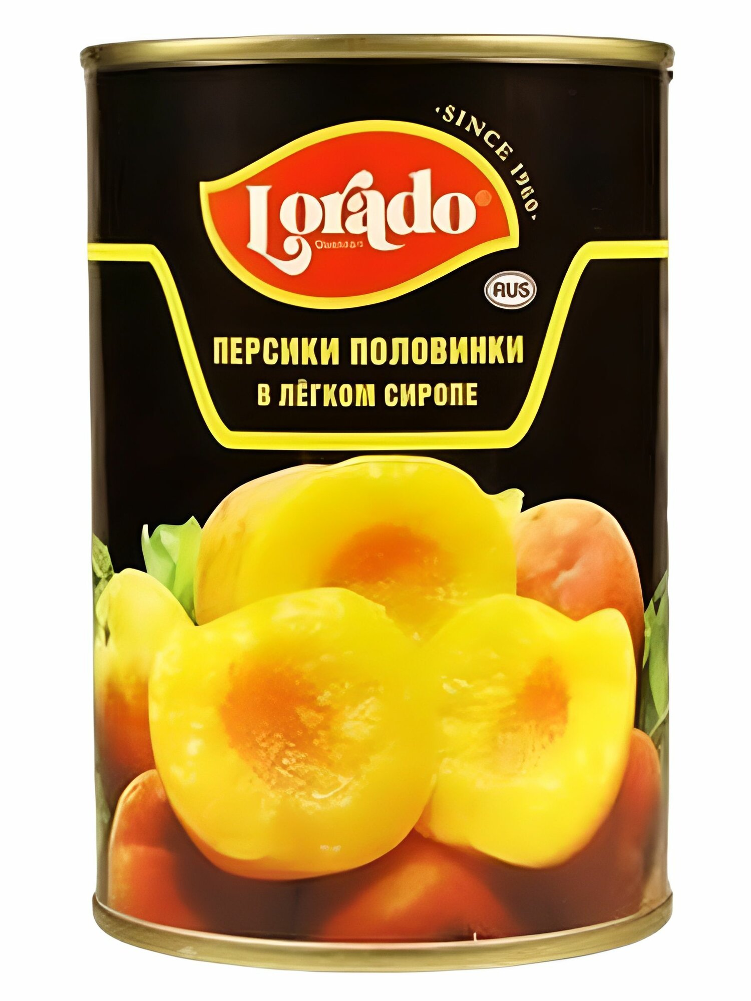 Персики половинки, в легком сиропе, Lorado, 1 шт. по 425 мл