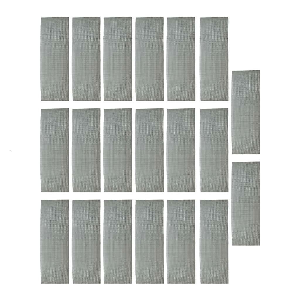 Сетка из нержавеющей стали для ремонта бампера 20x15 см, 20шт - 5x15 см