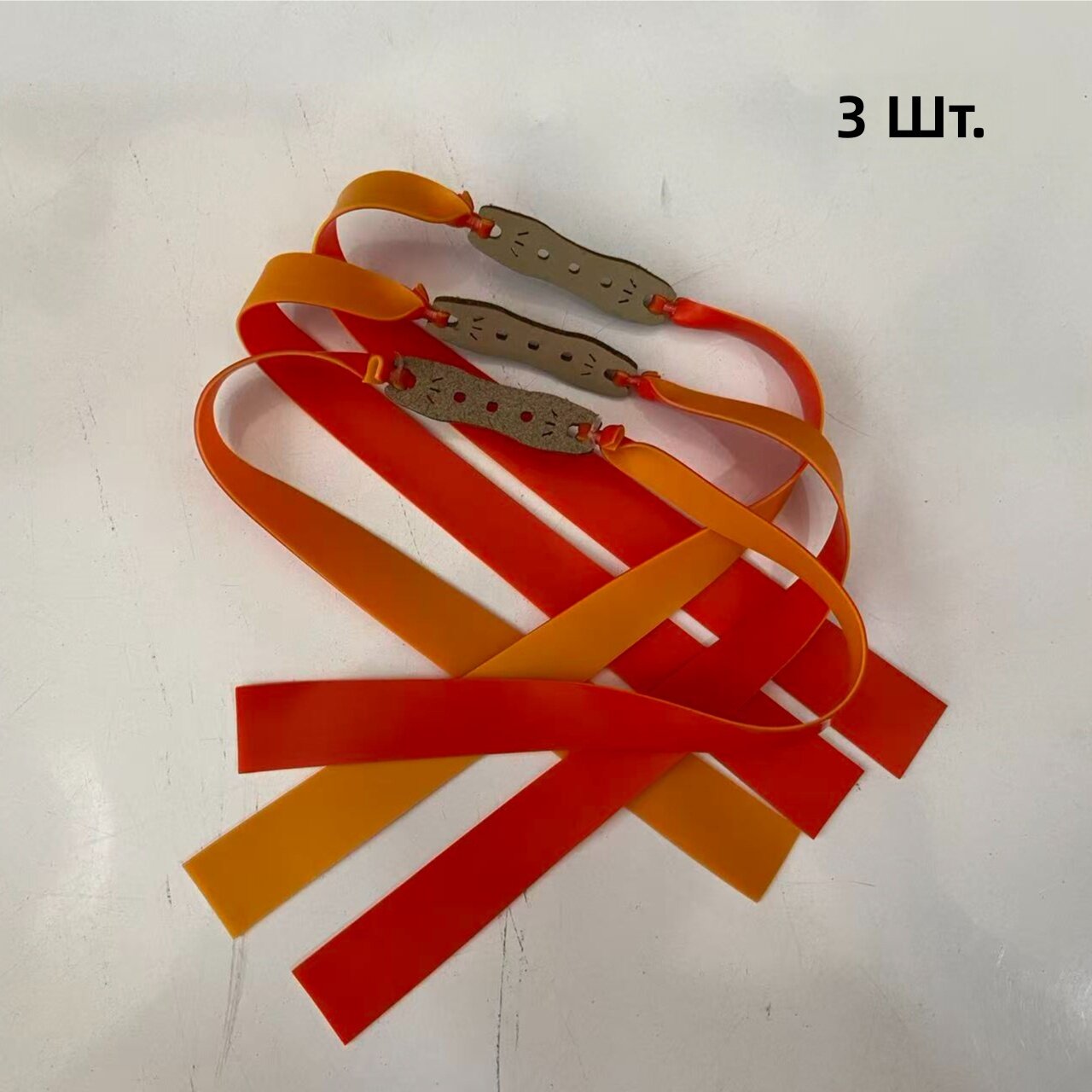 Резинки для рогатки, 3 шт, толщина 1 мм, для охоты и тренировки в стрельбе