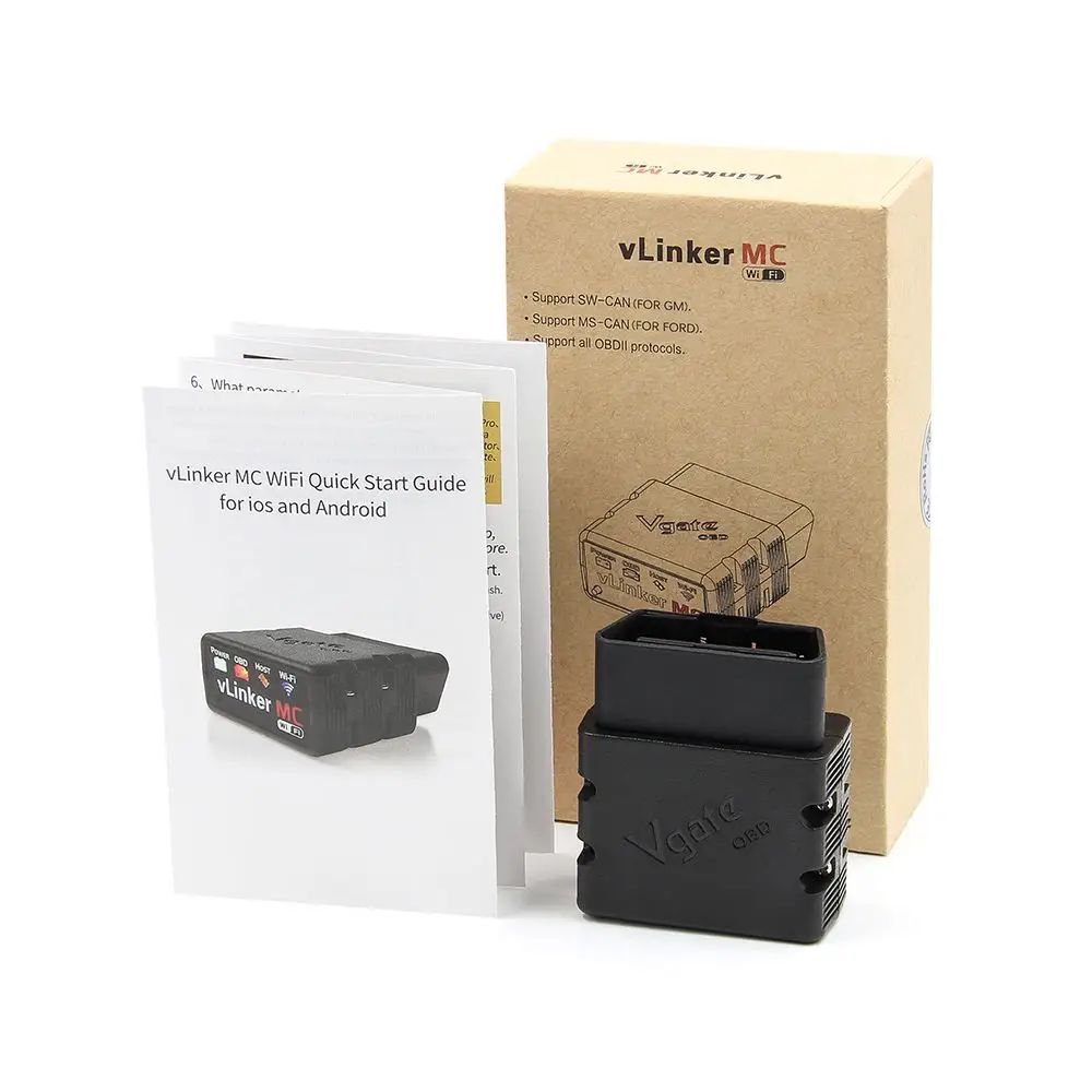 Vgate vLinker MC+ сканер OBD2 Bluetooth 4.2 для мотоциклов и авто, диагностика ECU для iOS iPhone Android, сброс ошибок двигателя ABS