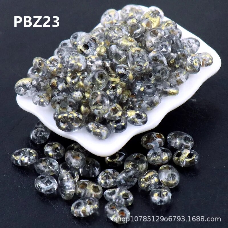 Прозрачные стеклянные бусины Picasso свиной нос 5мм 5mm 30g 450pcs, PBZ23