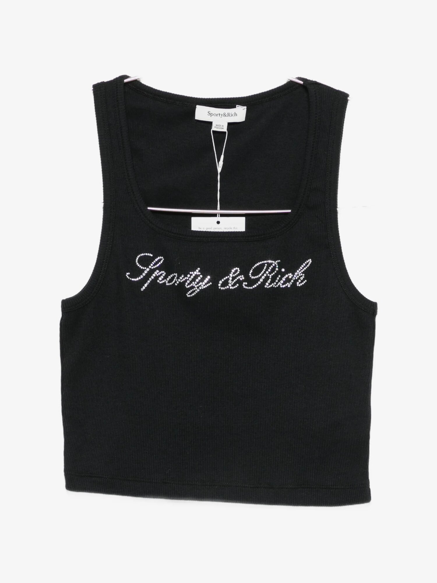 Топ Priscila logo-print ribbed tank top