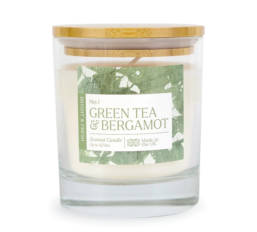 Wax Lyrical Green Tea and Bergamot ароматическая свеча для дома 168 гр - Зеленый Чай Бергамот