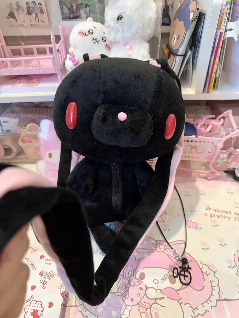 Плюшевый рюкзак-кролик Gloomy Bear MINISO Черный, Black