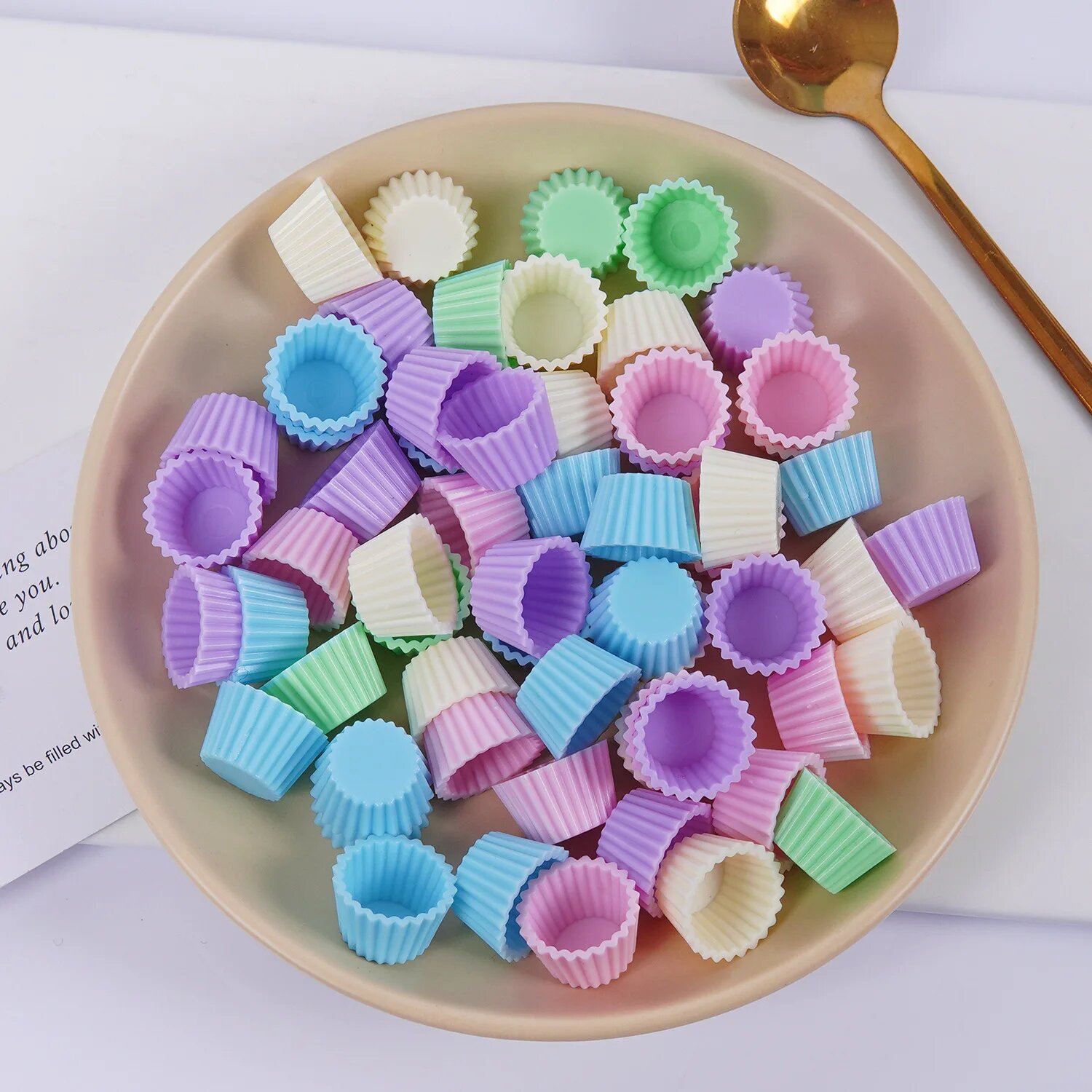 Мини-стаканы для кукольного домика (10 шт.) 1.9cm random color