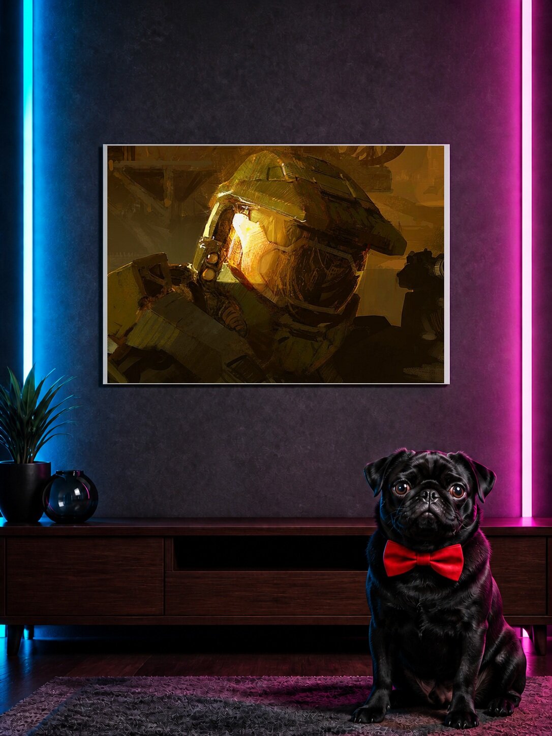 Плакат Halo Мир — культовые игровые мотивы A3 для интерьера