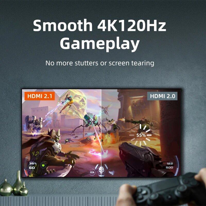 Кабель-адаптер CABLETIME Micro HDMI-HDMI 8K — фото 1