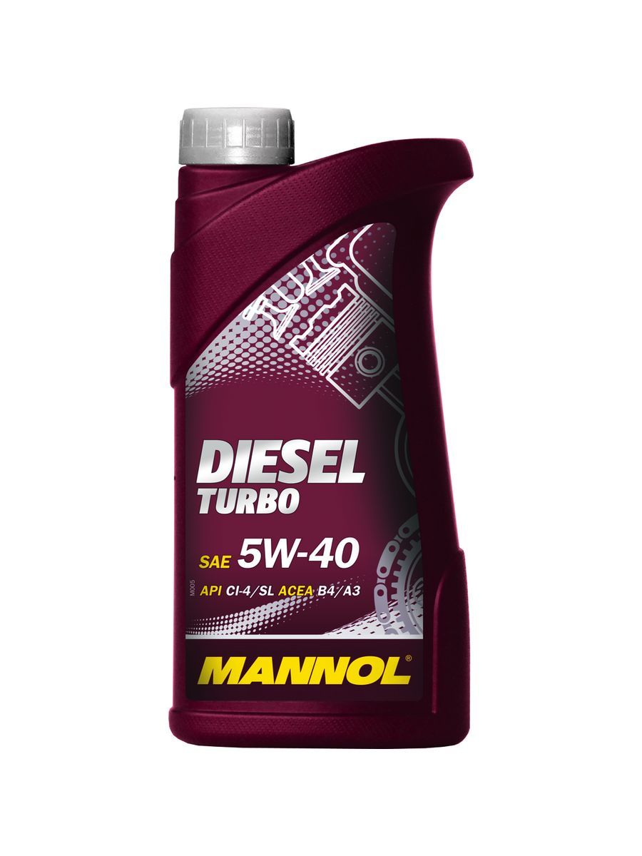 MANNOL DIESEL TURBO 5W-40 Масло моторное, Синтетическое, 1 л