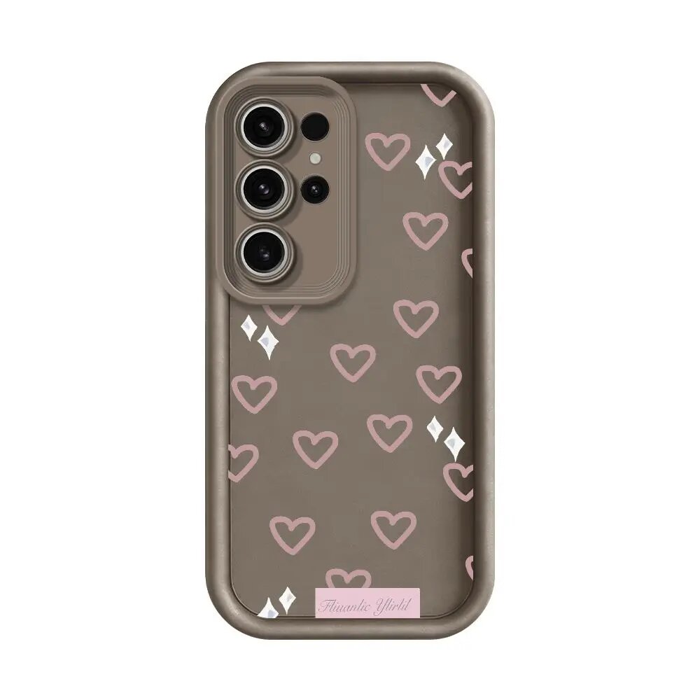 Силиконовый Чехол С Узором В Виде Сердечек Для Samsung Galaxy S26 Galaxy S26 Plus, LKS