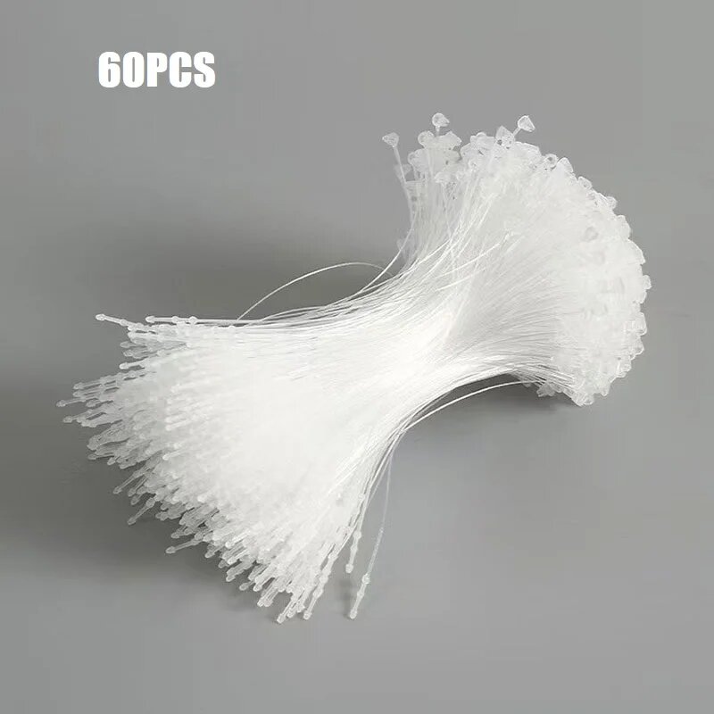 Пластиковая прозрачная леска для бирок 60PCS