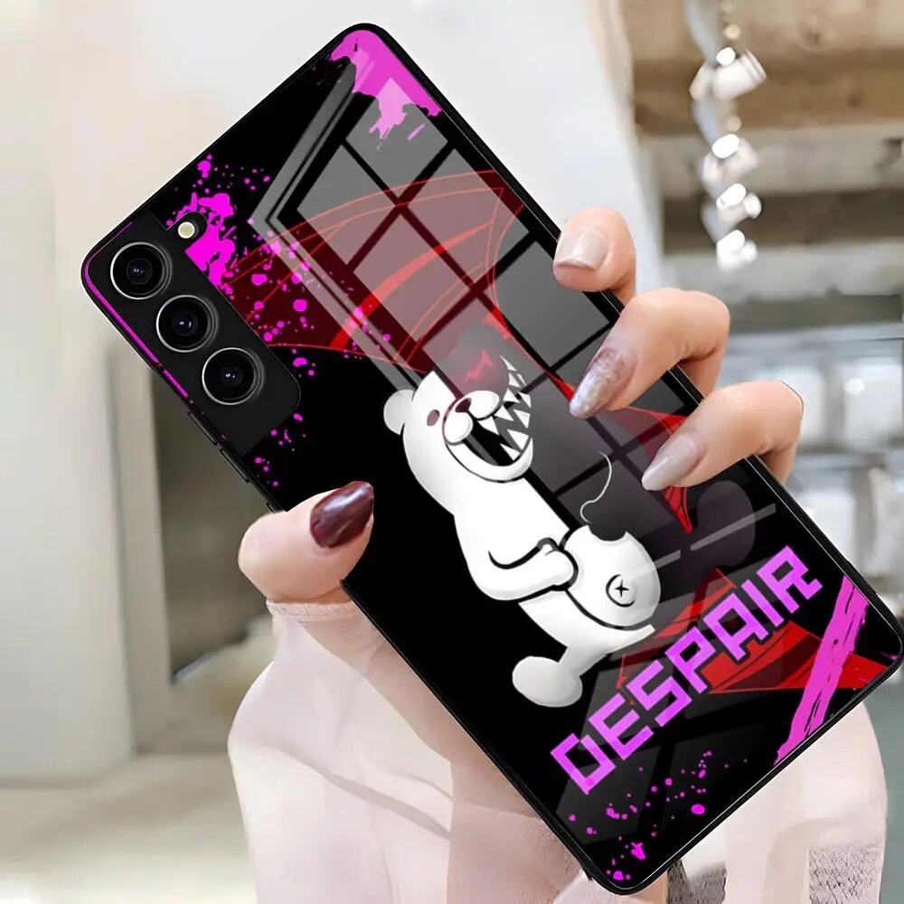 Чехол для телефона с дизайном аниме-игры D_DanganRonpaS для Розовый, Black4, Samsung S23 Ultra