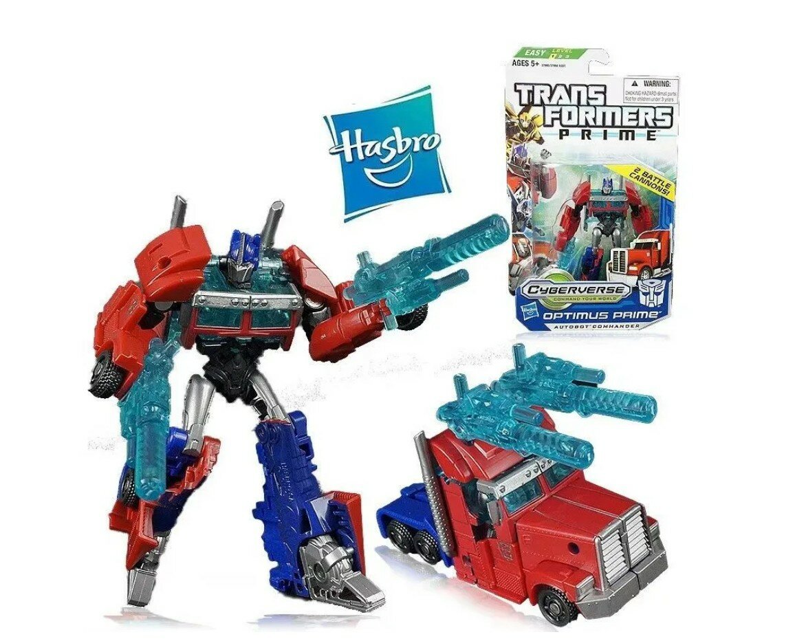 Трансформеры Игрушка Hasbro Transformers : Prime Cyberverse Command Your World Optimus Prime