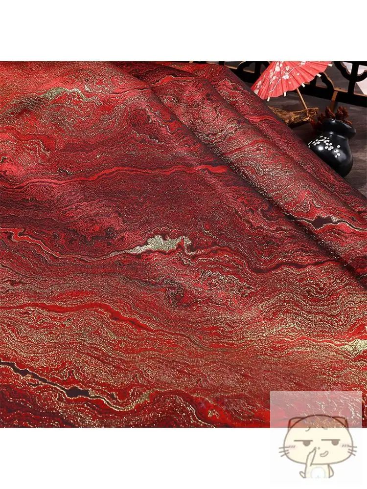 1 м*1.5 м Жаккардовая парчовая ткань с золотым узором в китайском стиле для ханфу и исторических костюмов