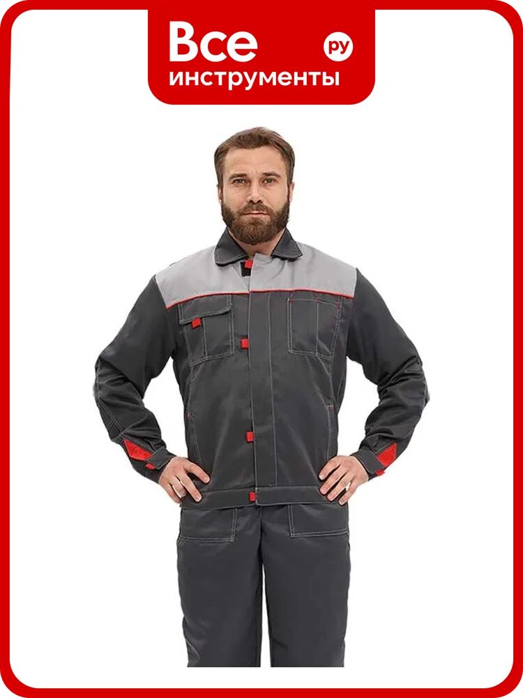 Костюм URSUS "ФАВОРИТ" куртка/брюки, темно-серый/светло-серый, 60-62, 170-176 КОС365-Т. Серый/СВ. Серый/60-62, 170-176