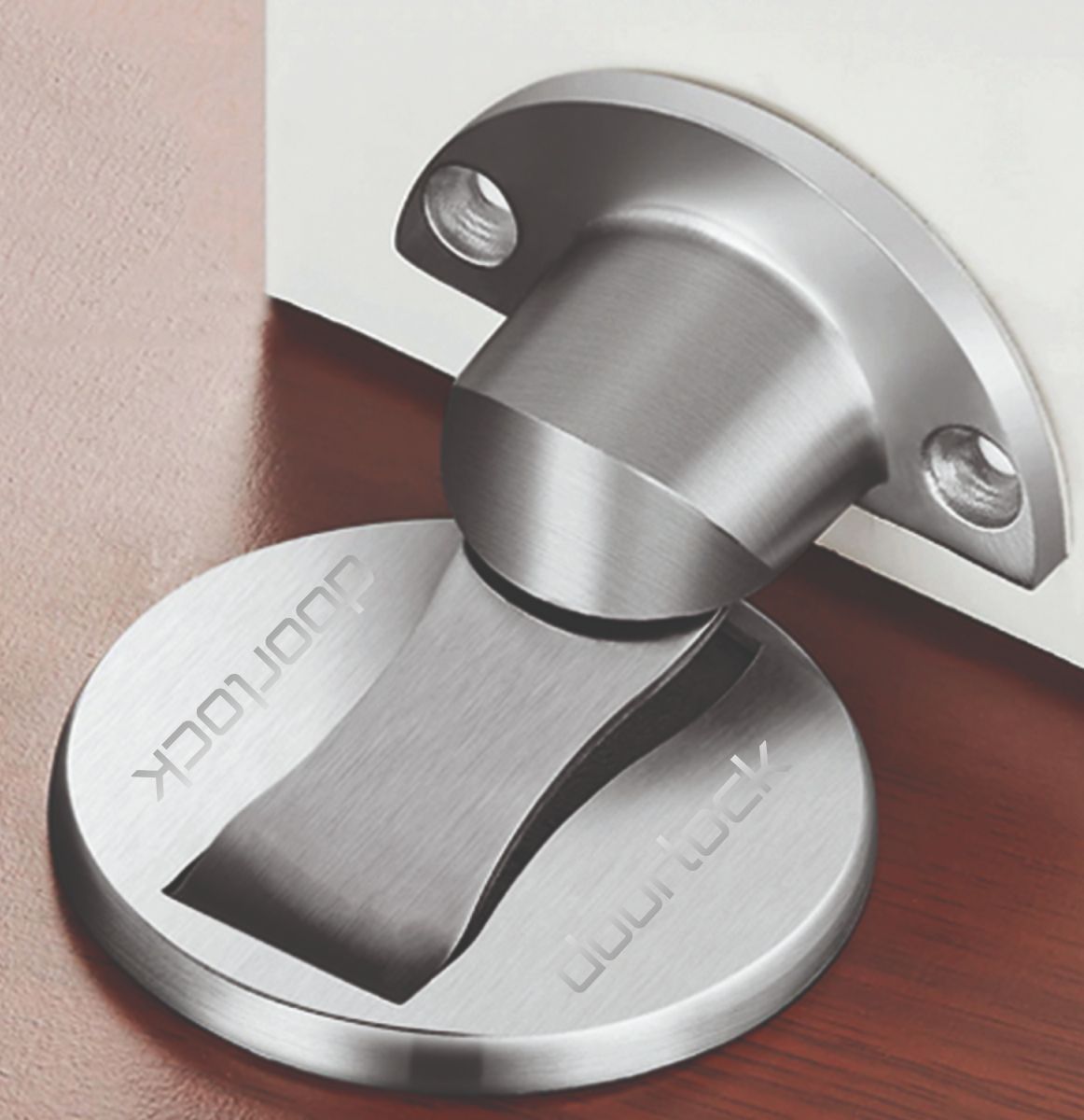 Doorlock Стоппер для двери напольный магнитный DL DS005 SS, нержавеющая сталь, 60 мм