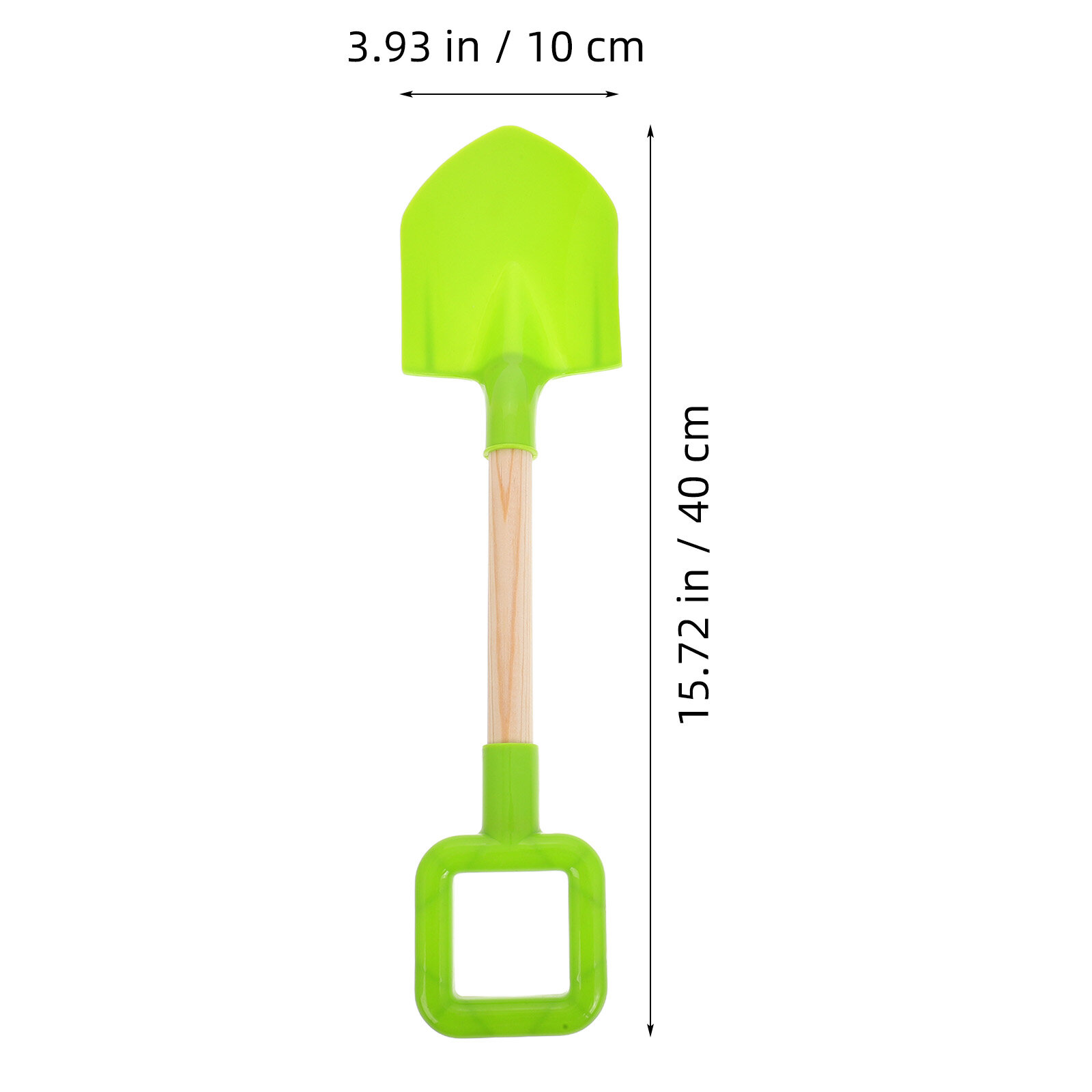 2Pcs Лопата Для Песка И Снега С Деревянной Ручкой Идеально Подходит Для Игры На Пляже И В Саду 40.00X10.00X3.00Cm