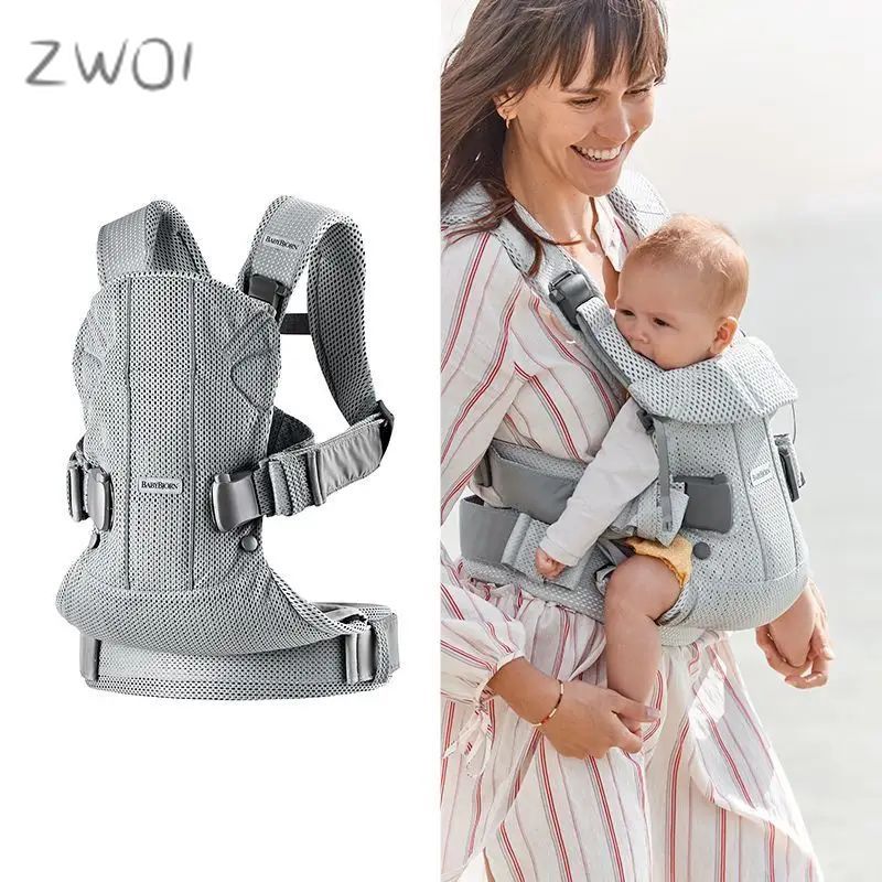 Слинг-эргорюкзак BabyBjorn One Air 3D Mesh для переноски ребенка с рождения и до 3 лет, 3 положения, светло-серый
