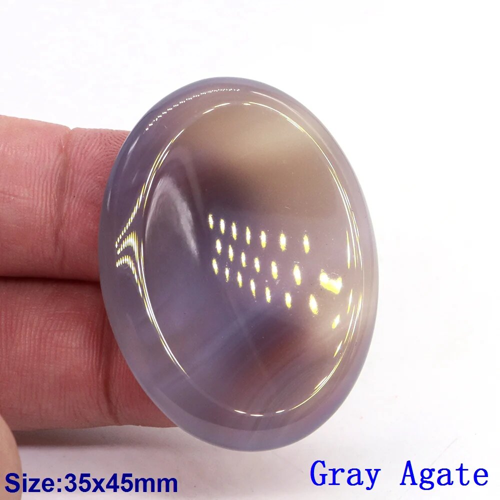 Кварцевые камни для беспокойства 1 PCS, Gray Agate