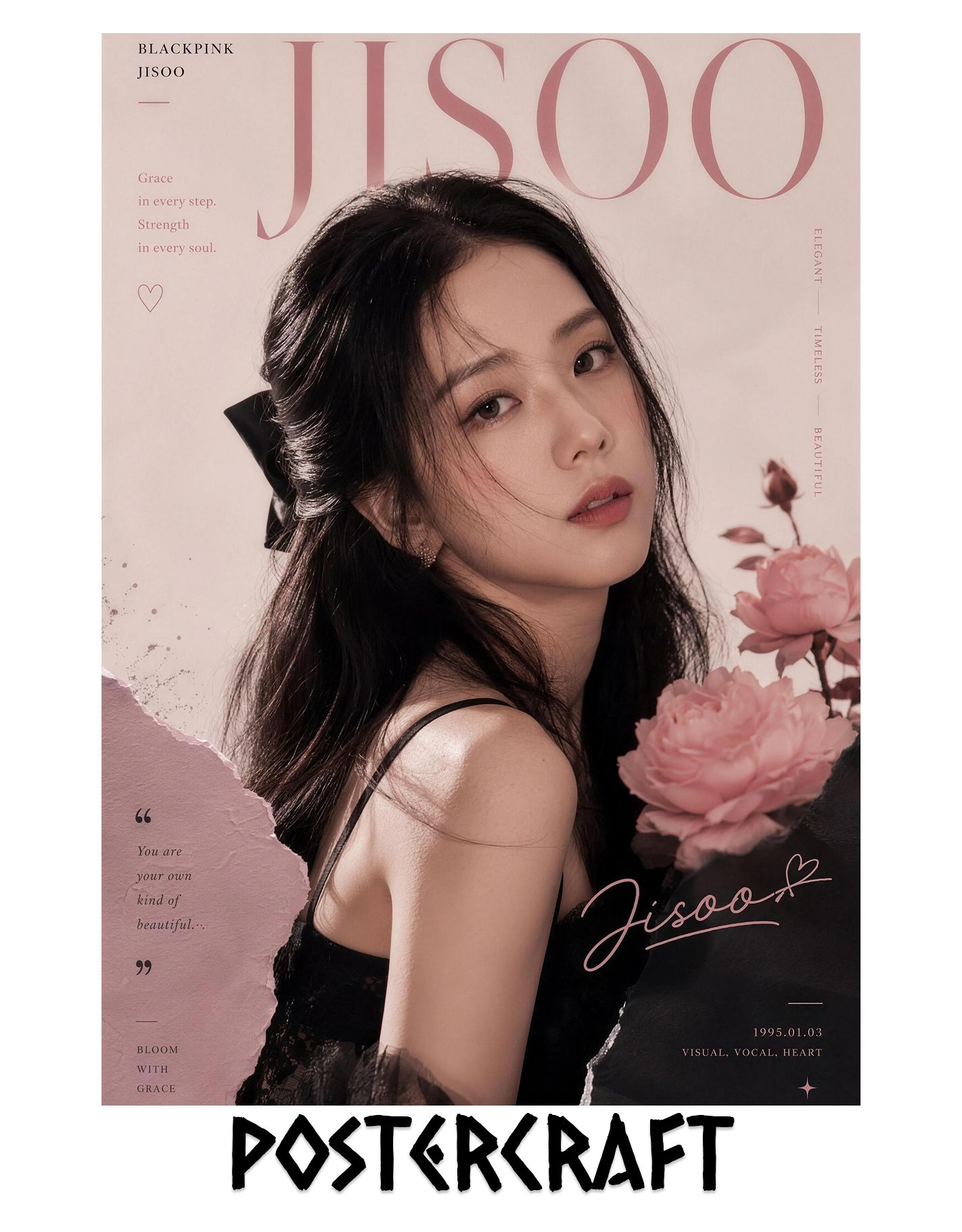 Постер Музыка "JISOO" (Blackpink), А3, глянц 42х29.7см