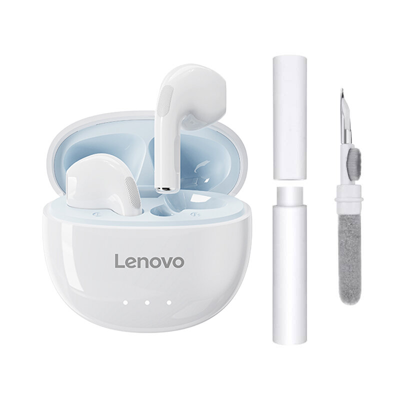 Беспроводные наушники Lenovo Race Series, new arrival white, с набором для чистки
